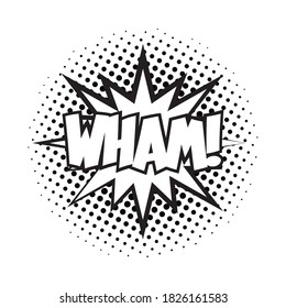 Expression Splash Wham Word Pop Art Stock Vector (Royalty Free ...