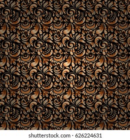 Exquisite Baroque Template Multicolored Doodles Vector Stock Vector ...