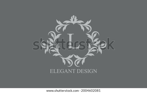 Exquisite Monogram Elegant Emblem Logo Design Stock Vector (Royalty ...