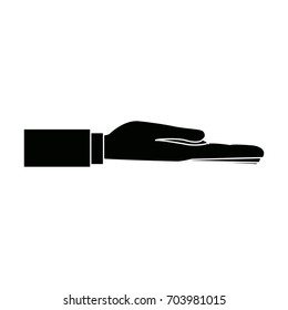 Extended Hand Ready Accept Gesture Stock Vector (Royalty Free ...