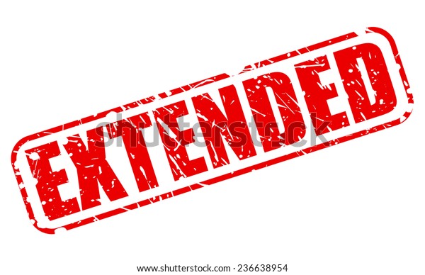 Extended Red Stamp Text On White Stock Vector (Royalty Free) 236638954 ...