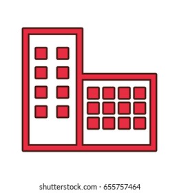 Exterior Building Drawing Icon Stock Vector (Royalty Free) 659208469 ...