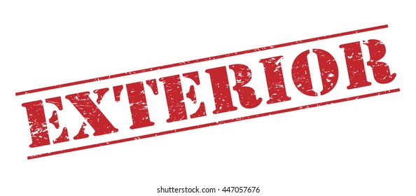 Exterior Vector Stamp On White Background Stock Vector (Royalty Free ...