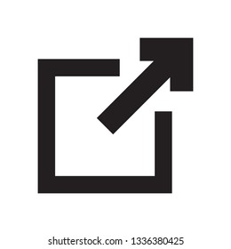 External Link Icon Open Page Icon Stock Vector (Royalty Free ...