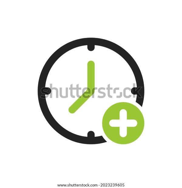 Extra Hours Icon Clipart Image Isolated Stock-vektor (royaltyfri ...