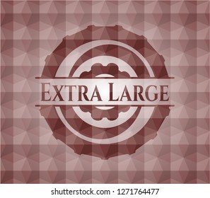 Extra Large Red Seamless Geometric Emblem Stock Vector (Royalty Free ...