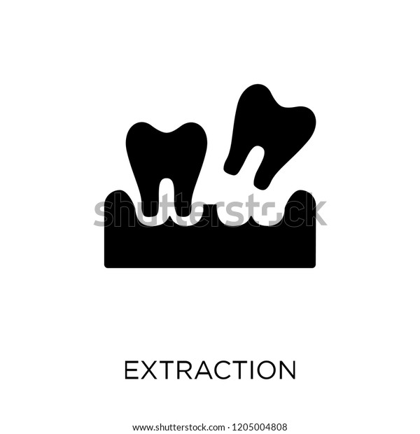 Extraction Icon Extraction Symbol Design Dentist Stock Vector (Royalty ...