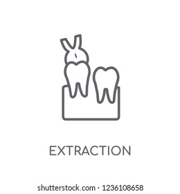 Extraction Linear Icon Modern Outline Extraction Stock Vector (Royalty ...