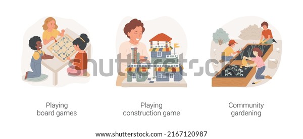 Extracurricular Activity Isolated Cartoon Vector Illustration: เวกเตอร์ ...