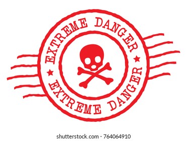 Extreme Danger Stamp Stock Vector (Royalty Free) 764064910 | Shutterstock