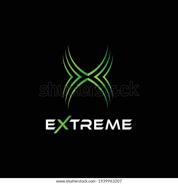 Extreme Logo Design Letter X Logo Stock Vector (Royalty Free) 1939963207