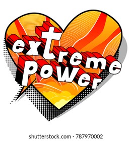 Extreme Power Comic Book Style Word Stock Vector (Royalty Free ...