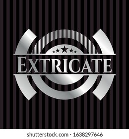 Extricate Silver Shiny Emblem Vector Illustration Stock Vector (Royalty ...