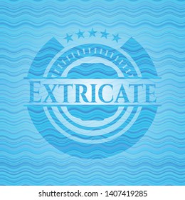 Extricate Water Style Emblem Vector Illustration Stock Vector (Royalty ...