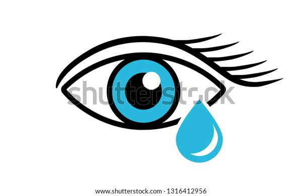 Eye Artificial Tear On White Background Stock Vector (Royalty Free ...
