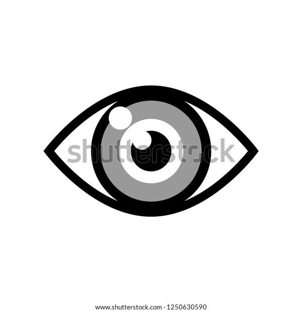 Eye Ball Icon Vector Logo Template Stock Vector (Royalty Free ...
