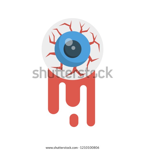 Eye Blood Scary Stock Vector (Royalty Free) 1210100806 | Shutterstock