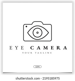 Eye Camera Logo Premium Elegant Template Stock Vector (Royalty Free ...
