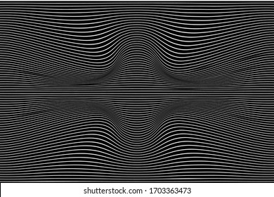 Eye Catching Black White Stereogram Illusion: เวกเตอร์สต็อก (ปลอดค่า ...