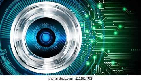 Eye Cyber Circuit Future Technology Concept Stock Vector (Royalty Free ...