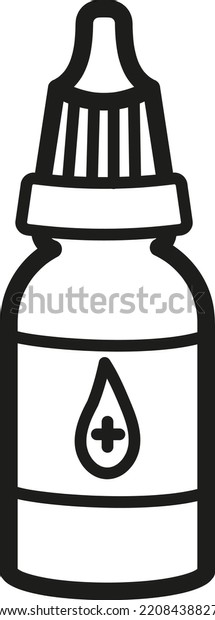 Eye Drops Bottle Vector Illustration Isolated Stock Vector (Royalty ...