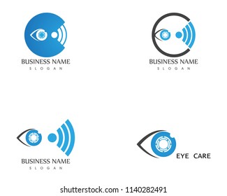 Eye Focus Icon Logo Template Stock Vector (Royalty Free) 1140282494 ...