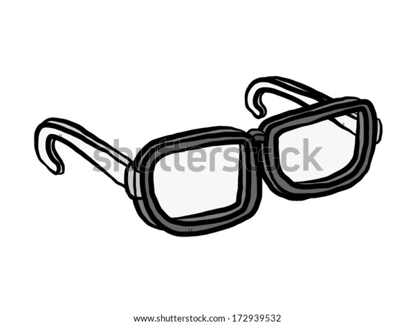 Eye Glasses Cartoon Vector Illustration Isolated Stock Vector (Royalty ...