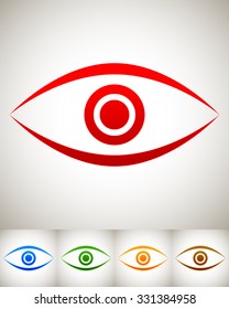 Eye Graphic Vision Seeing Sight Observation Stock Vector (Royalty Free ...