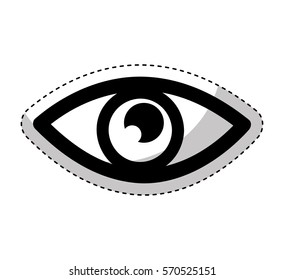 Eye Human Sign Isolated Icon Vector Stock Vector (Royalty Free ...