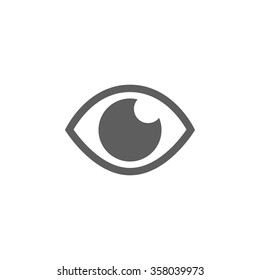 Vector Eye Icon Isolated On Transparent Stock Vector (Royalty Free ...