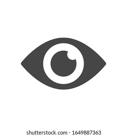 Eye Icon Flat Design Isolated On Stock Vector (Royalty Free) 1649887363 ...