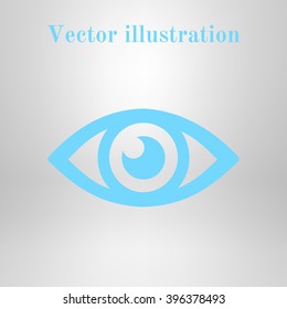 Eye Icon Flat Design Style Stock Vector (Royalty Free) 396378493 ...