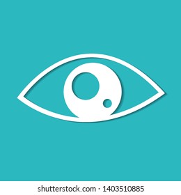Eye Icon Modern Minimal Flat Design Stock Illustration 1407893759