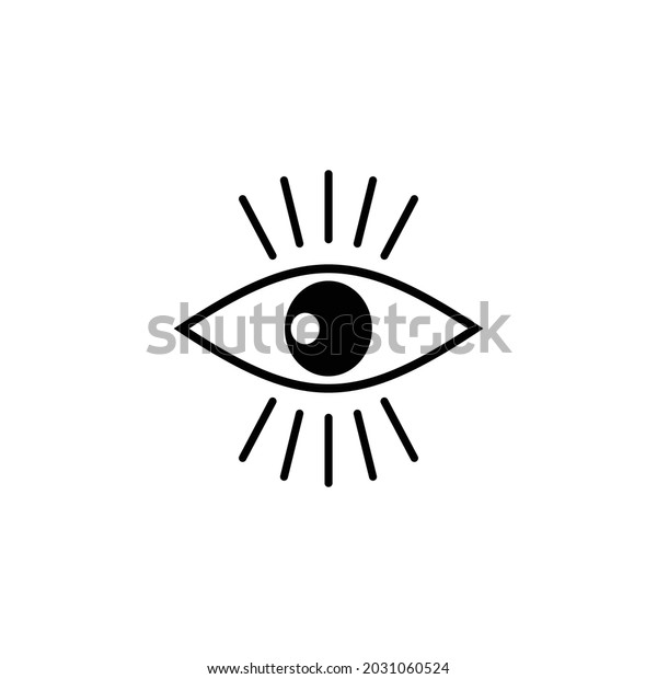 Eye Icon Sensitive Symbol Invisibility Sign Stock Vector (Royalty Free ...