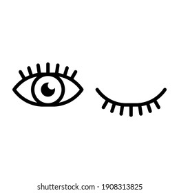 Eye Icon Simple Line Style Web Stock Vector (Royalty Free) 1908313825 ...