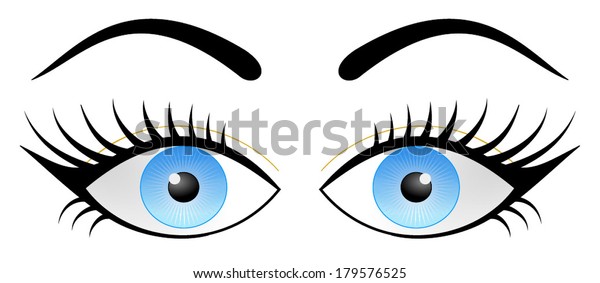Eye Icon Symbol Sign Two Female 库存矢量图（免版税）179576525 | Shutterstock