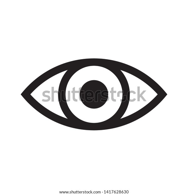 Eye Icon Symbol Vision Linear Vector Stock Vector (Royalty Free ...
