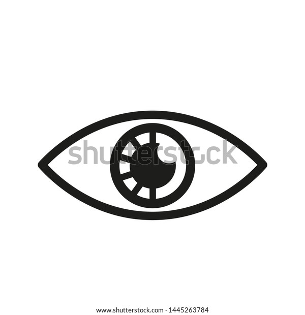 Eye Icon Symbol Vision Linear Vector Stock Vector (Royalty Free ...