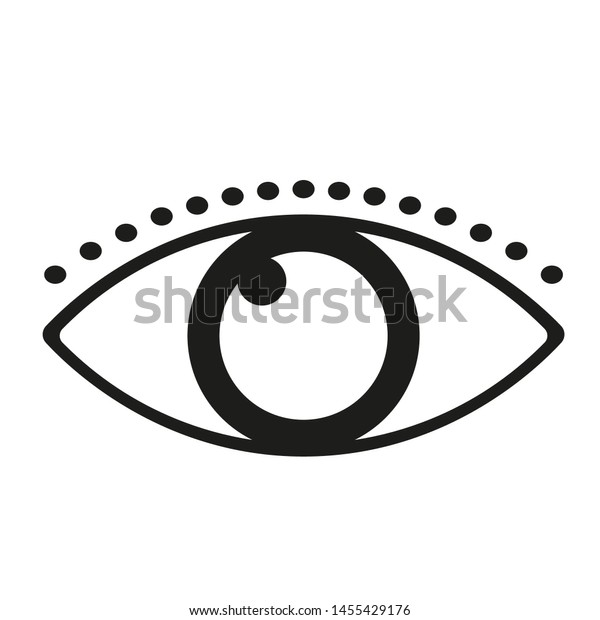 Eye Icon Symbol Vision Linear Vector Stock Vector (Royalty Free ...