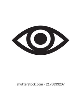 Eye Icon Vector Black White Design Stock Vector (Royalty Free ...