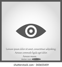 Eye Icon View Sign Stock Vector (Royalty Free) 343655459 | Shutterstock