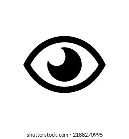 Eye Icon View Visibility Symbol Isolated Stock Vector (Royalty Free ...