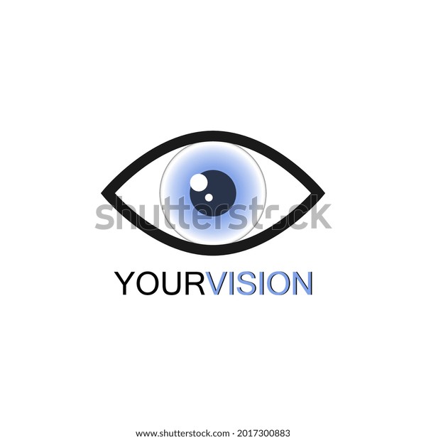 Eye Icon Vision Symbol Vector Illustration Stock Vector (Royalty Free ...