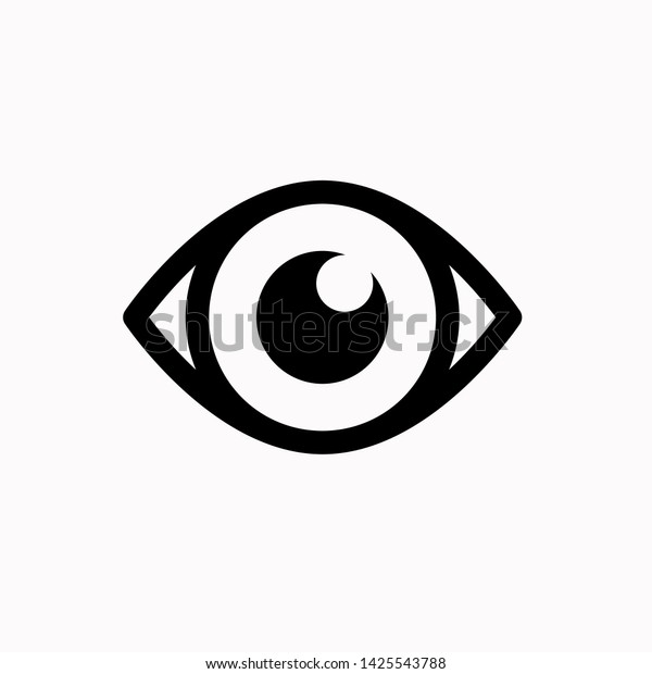 Eye Iconvector Illustration Flat Design Style Stock Vector (Royalty ...