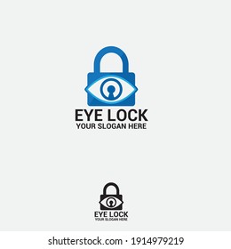 Eye Lock Logo Design Vector Template Stock Vector (Royalty Free ...