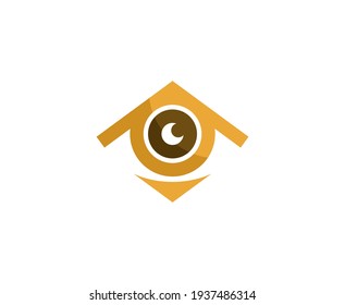 Eye Logo House Vision Icon Stock Vector (Royalty Free) 1937486314 ...