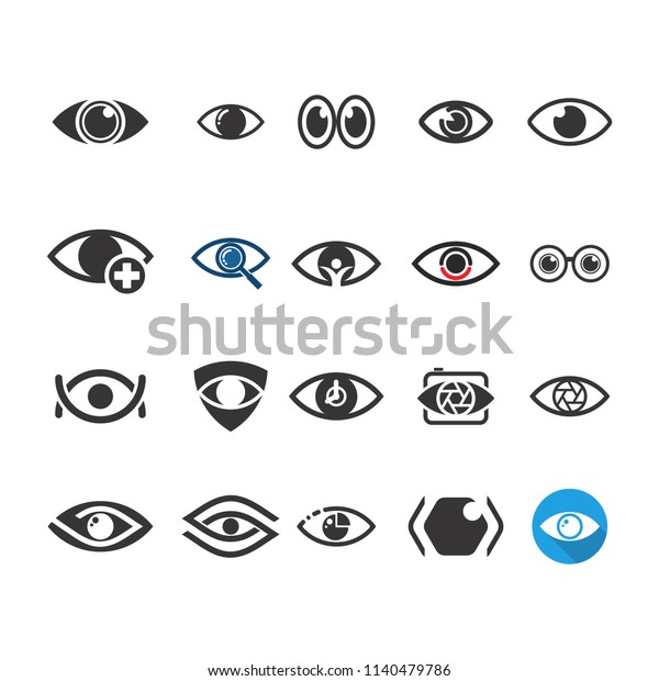 Eye Logo Optical Icon See Symbol Stock Vector (Royalty Free) 1140479786 ...