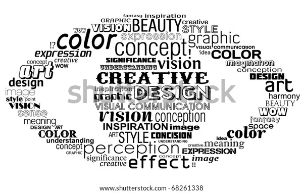 Eye Making Typography Style Stock Vector (Royalty Free) 68261338