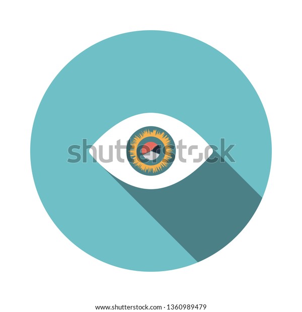 Eye Market Chart Inside Pupil Icon Stock Vector (Royalty Free ...