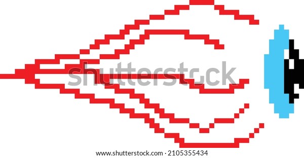 Eye Monster Pixel Art Stock Vector (Royalty Free) 2105355434 | Shutterstock